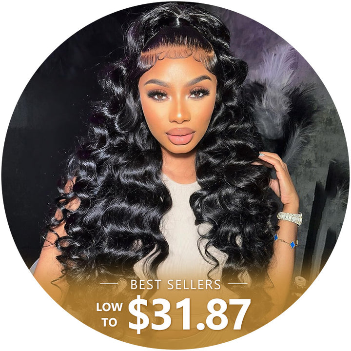 Affordable Glueless HD Lace Front Wigs Human Hair Weave Bundles Sale ...