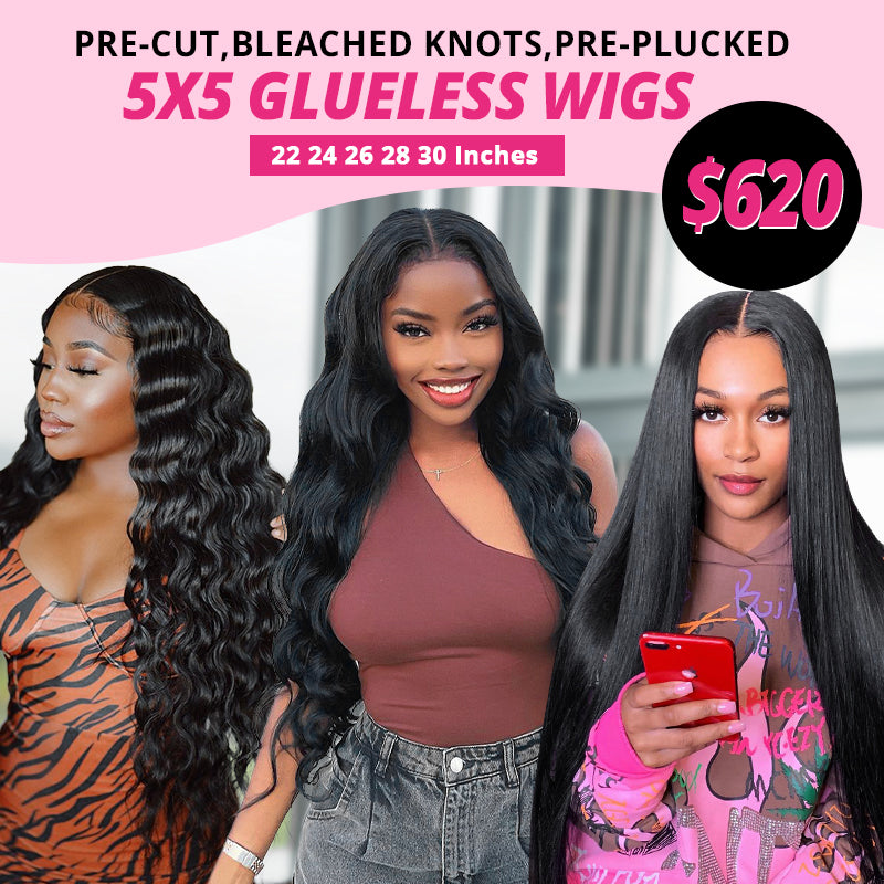 Affordable Glueless HD Lace Front Wigs Human Hair Weave Bundles Sale ...