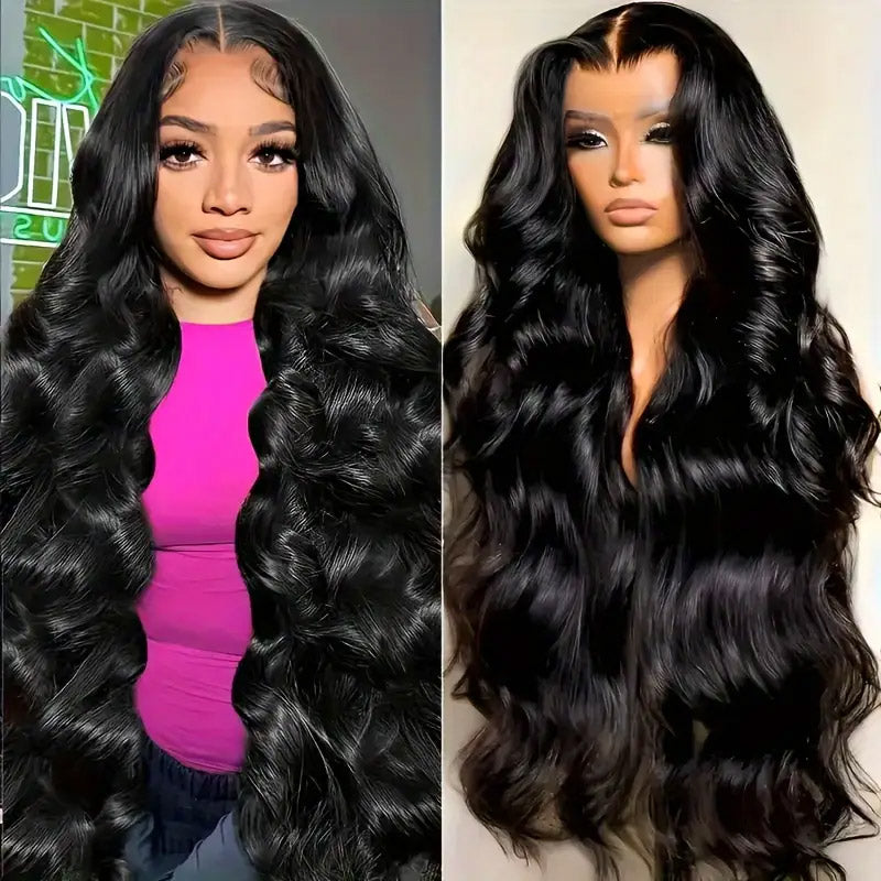 40 Inch Long length Body Wave Human Hair 13x4 Lace Front Wigs Super Lo ...