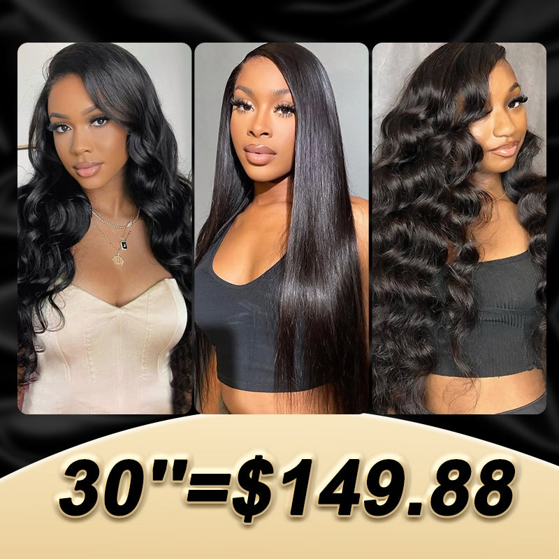 Affordable Glueless HD Lace Front Wigs Human Hair Weave Bundles Sale ...