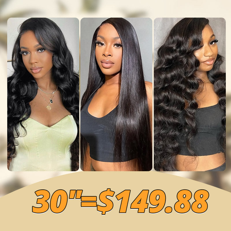 Affordable Glueless HD Lace Front Wigs Human Hair Weave Bundles Sale ...