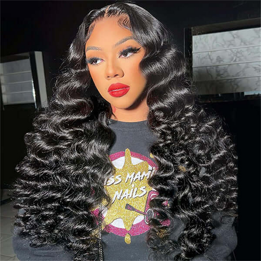 Straight Human Hair Wigs 13x4 HD Lace Front Wigs Glueless Pre-Cut Pre ...