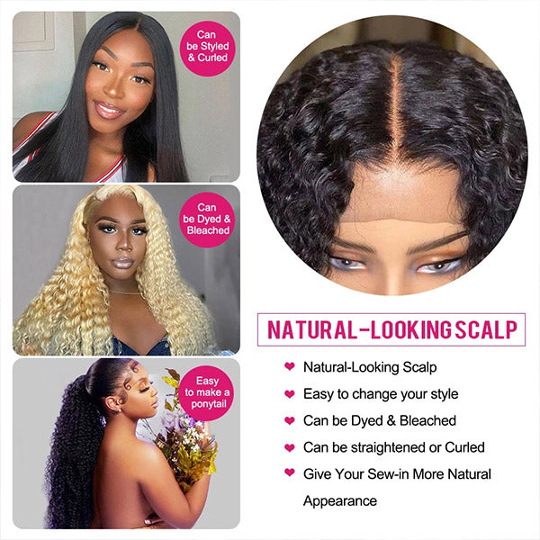 40 Inch Human Hair Wig Water Wave 13x4 Lace Front Wigs Wet And Wavy Gl ...