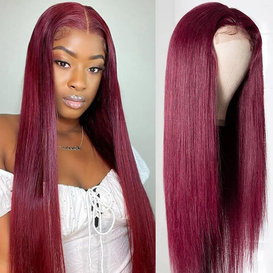 Burgundy Lace Front Wig – Hairsmarket