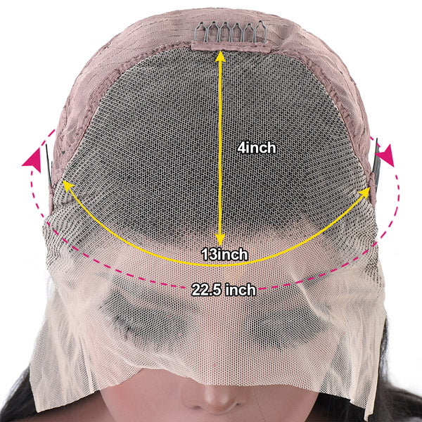 Body Wave Lace Front Wig Undetectable HD Lace Wigs Glueless Human Hair ...