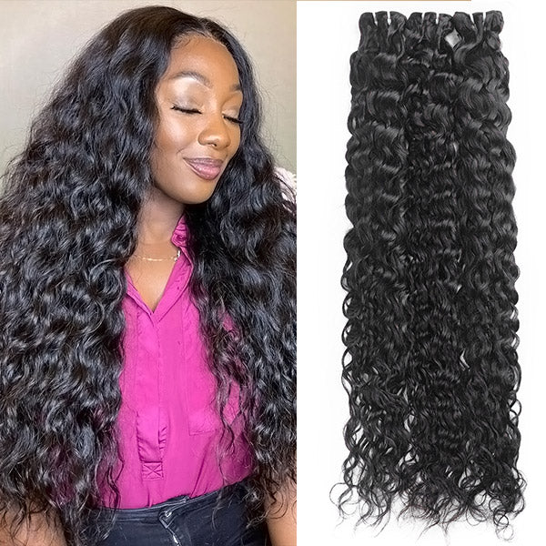 Cheap Human Hair 3 Bundles with 4x4 Lace Closure – Hairsmarket